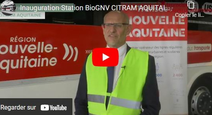 Une station Biogaz pour les bus CITRAM en Gironde